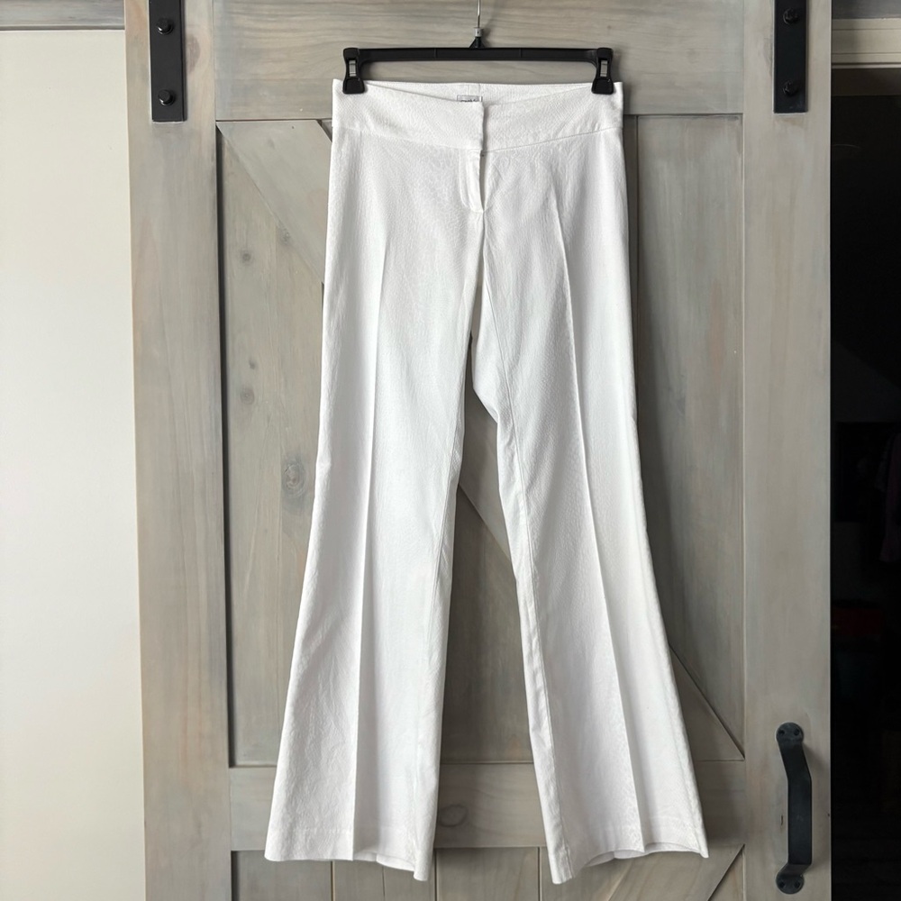 Cache White Flared Pants - Gem